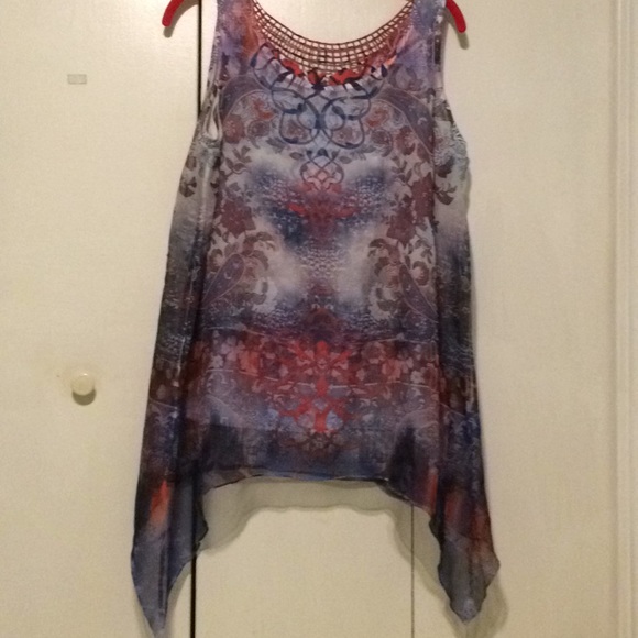 ONE WORLD | Tops | One World Sleeveless Blouse | Poshmark